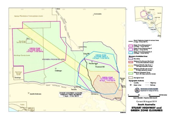Woomera Prohibited Area – exclusions UPDATE – Kokatha