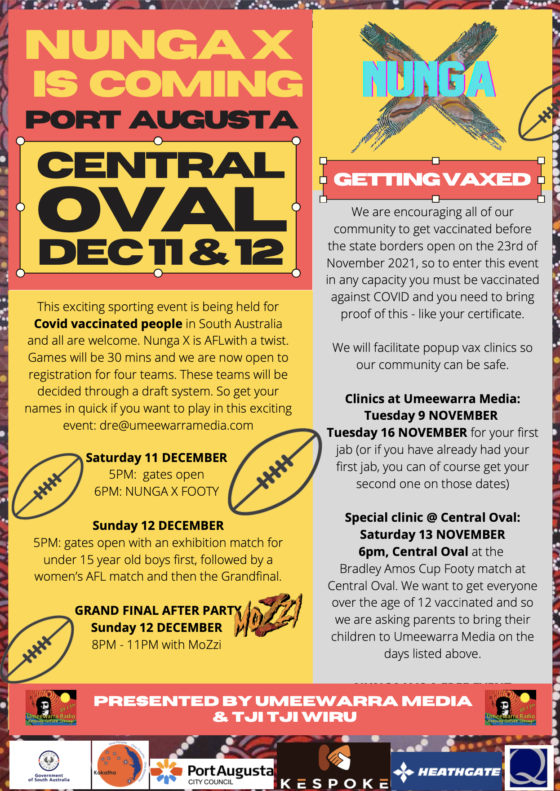 NUNGA X coming to Port Augusta – Kokatha