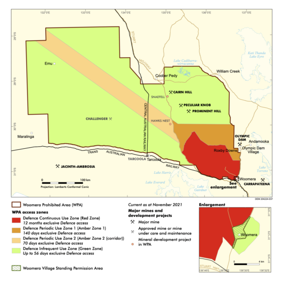 Woomera Prohibited Area – Exclusion Periods 2022-23 – Kokatha